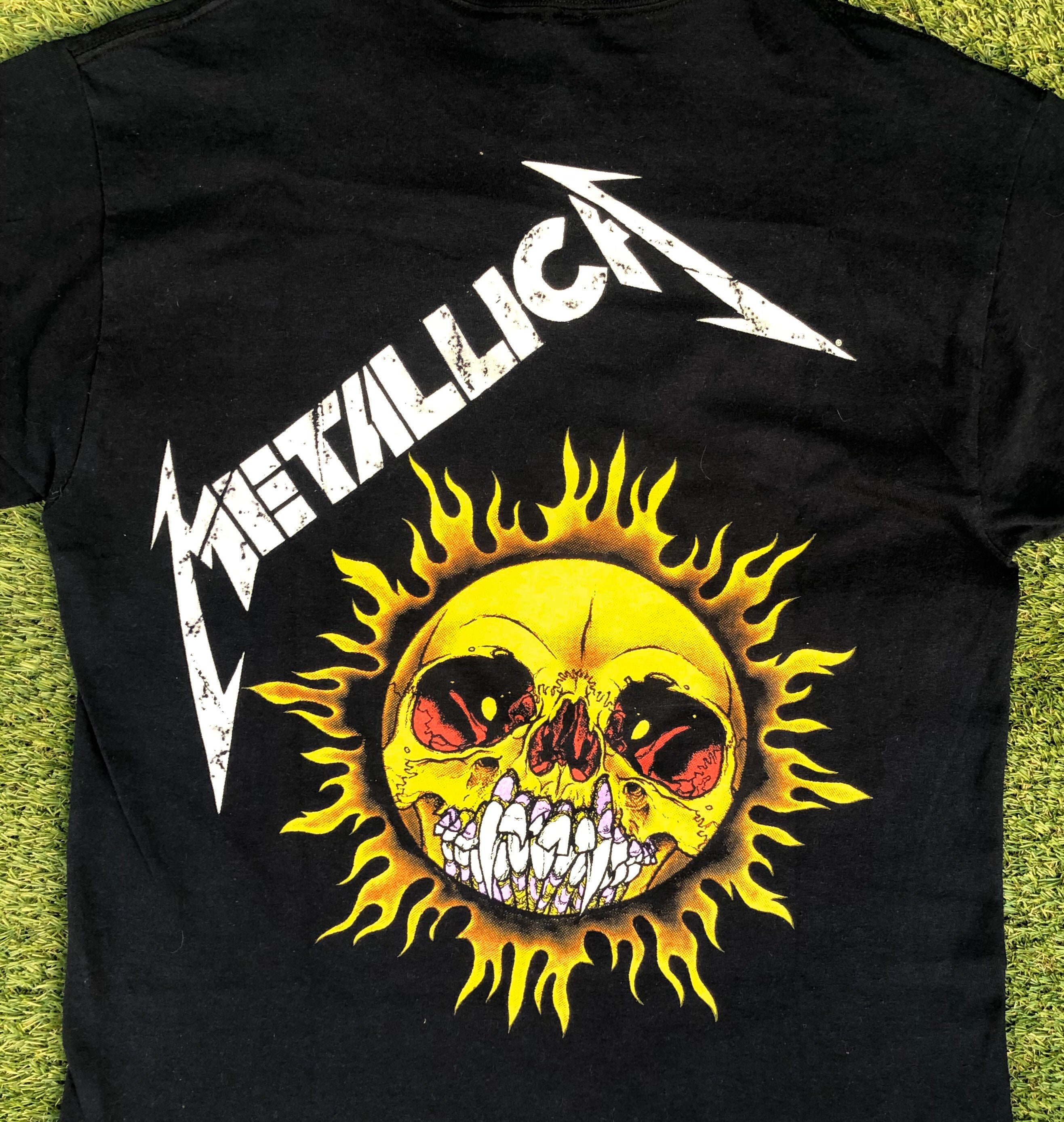 Vintage 1994 Metallica Pushead Double Sided Unisex Medium - Etsy