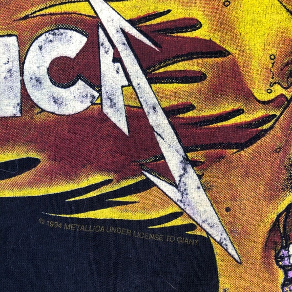 Vintage 1994 Metallica Pushead Double Sided Unisex Me… - Gem