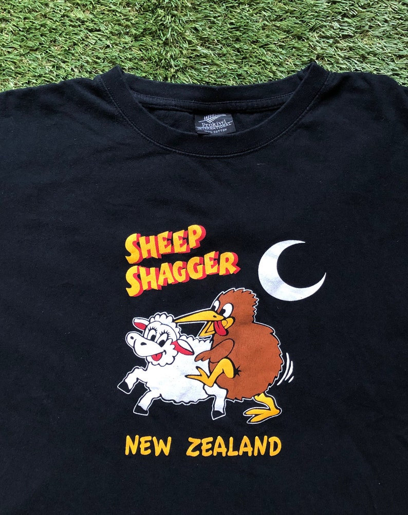 Vintage 1990s New Zealand Sheep Shagger Unique Oversized - Etsy