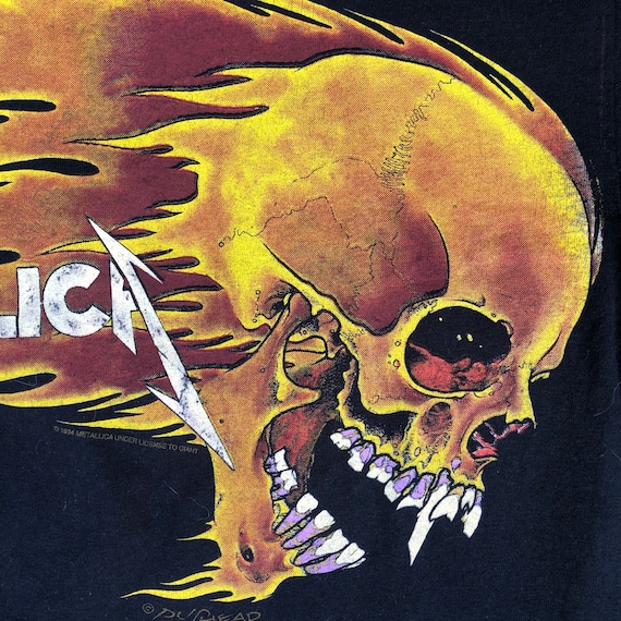 Vintage 1994 Metallica Pushead Double Sided Unisex Me… - Gem