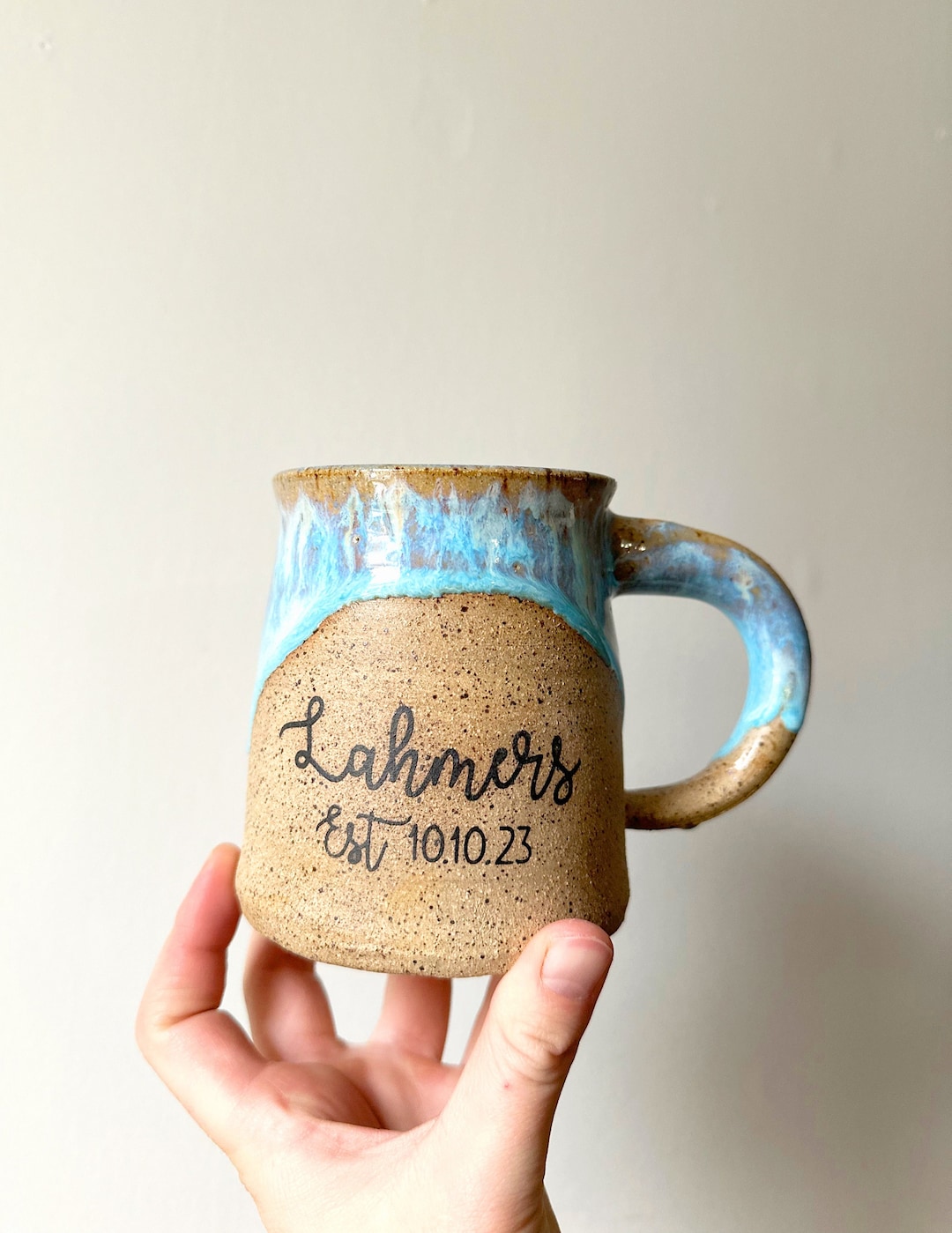 Made to Order, Custom Last Name and Date Established Ceramic Mug ...
