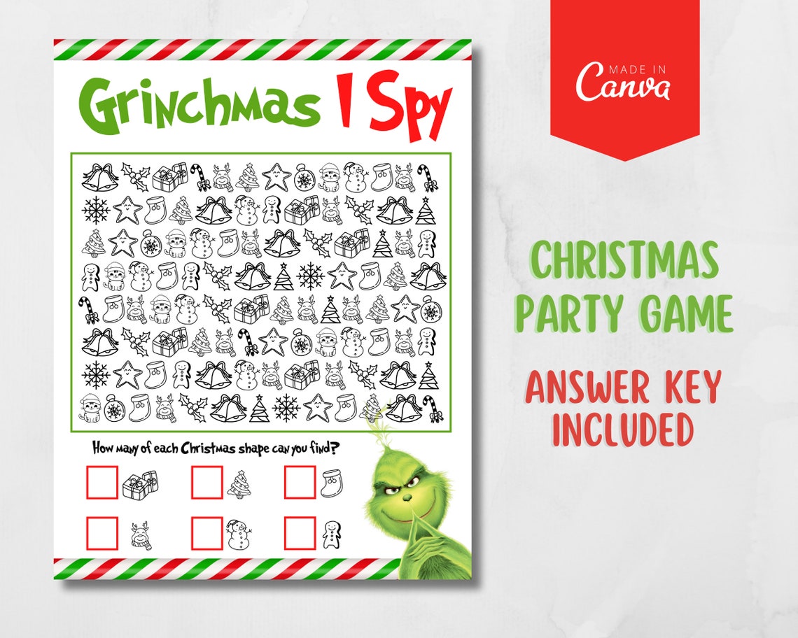 Grinch Game, Grinchmas Games, Christmas Party Games, How the Grinch ...