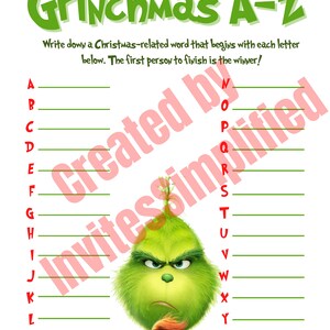 Grinch Game, Grinchmas Games, Christmas Party Games, How the Grinch ...