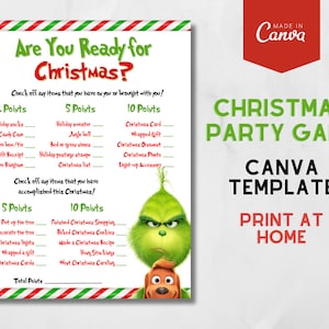 Grinch Game, Grinchmas Games, Christmas Party Games, How the Grinch ...