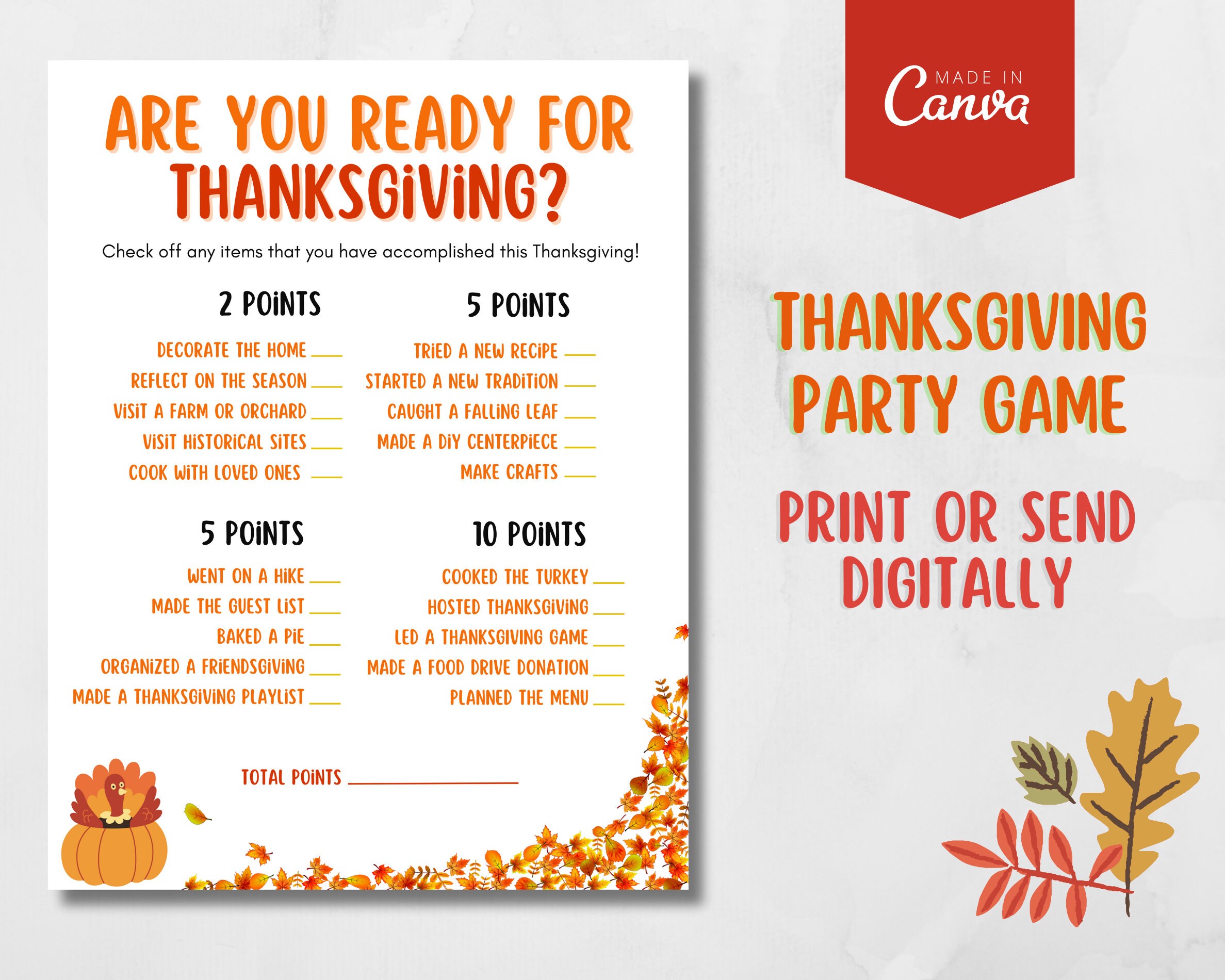 Thanksgiving Game Printable, Thanksgiving Games, Autumn Game ...