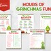 Grinch Game Bundle, INSTANT DOWNLOAD, Canva Editable Template ...