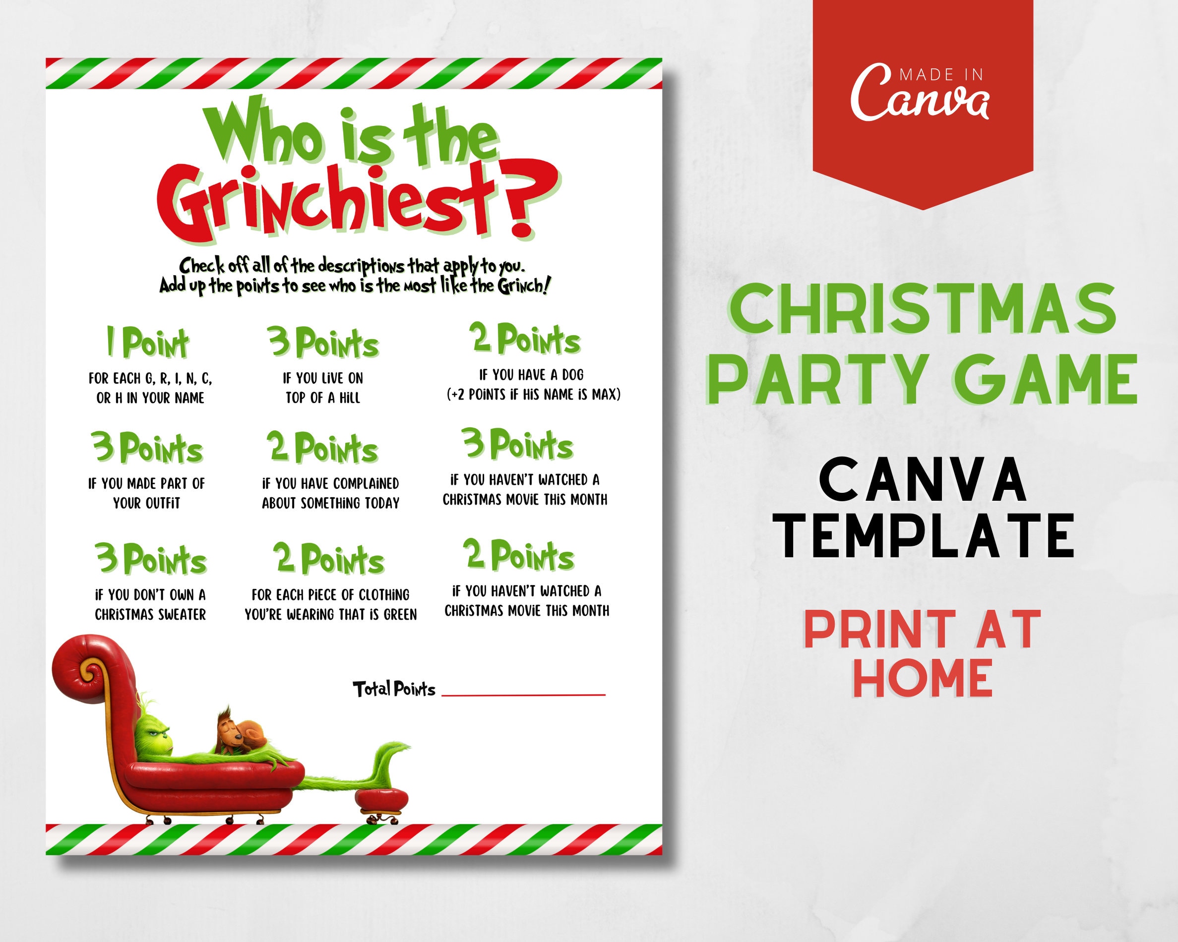 Grinch Game, Grinchmas Games, Christmas Party Games, How the Grinch ...
