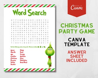 Grinch Game, Grinchmas Games, Christmas Party Games, How the Grinch ...