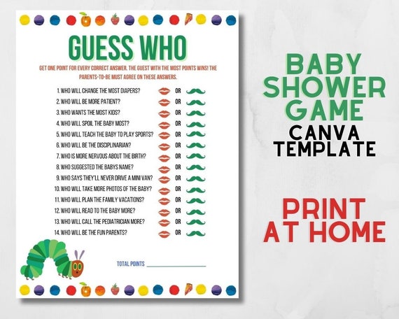 Plantilla De Oruga Muy Hambrienta