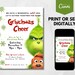 Grinch Baby Shower Game INSTANT DOWNLOAD Canva Editable Grinchmas Baby ...