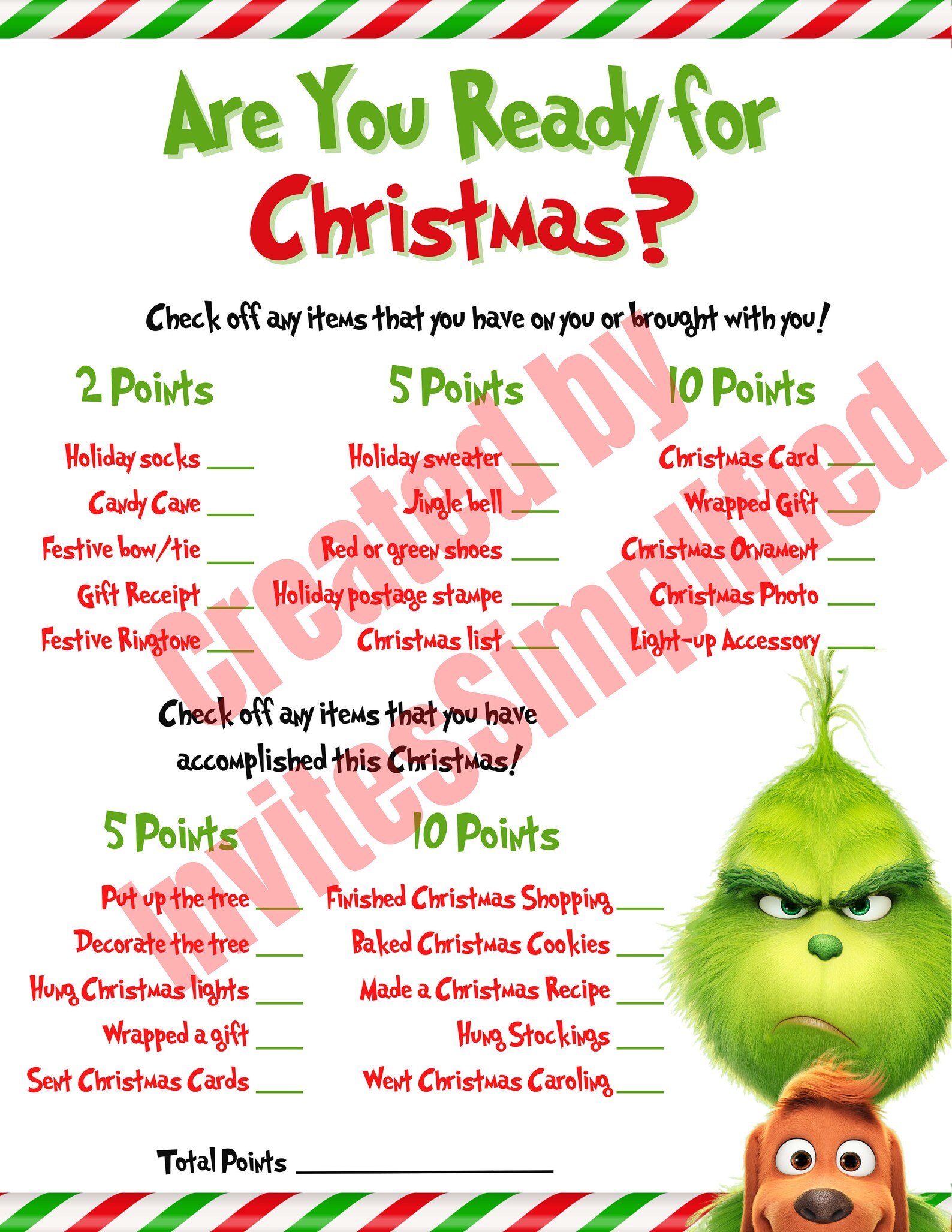 Grinch Game, Grinchmas Games, Christmas Party Games, How the Grinch ...