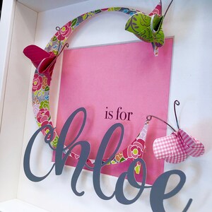 Personalized Baby Initial in Frame Nursery Name Initial - Etsy