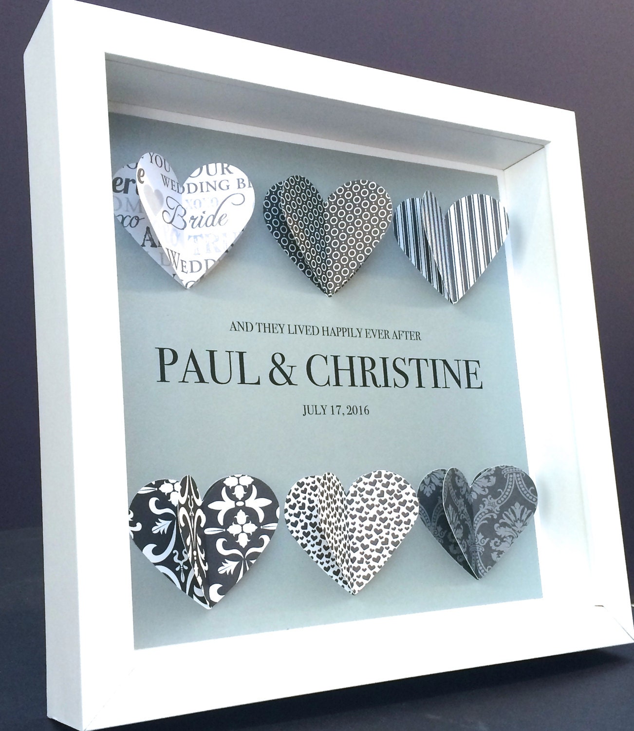 Custom Personalized Wedding Frame Engagement First - Etsy
