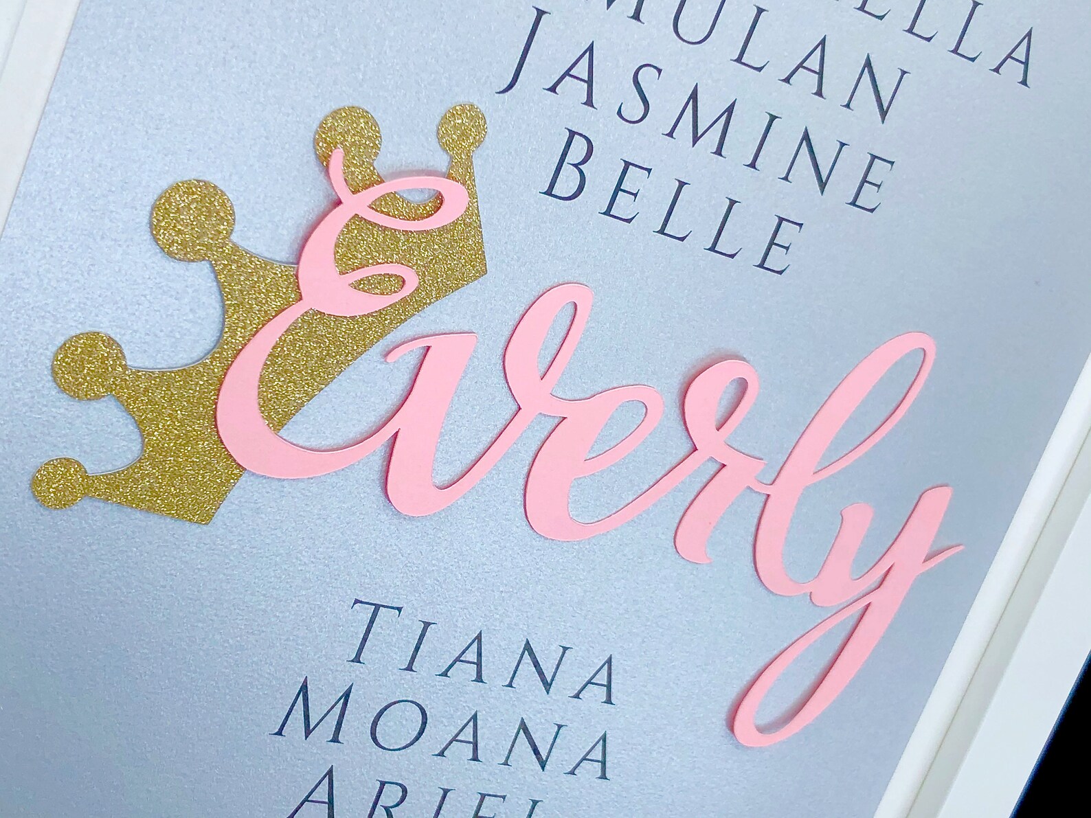 Personalized Disney Princess Art Personalized Baby Girl | Etsy