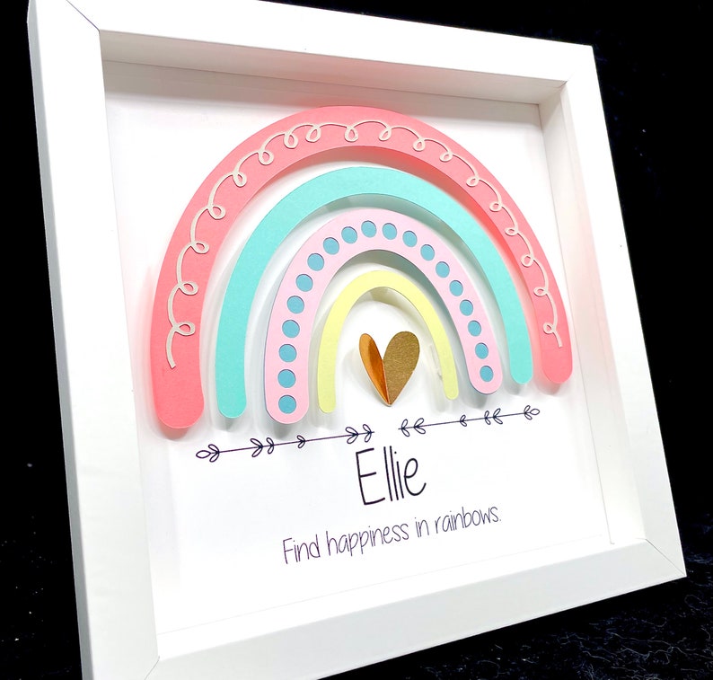 Adorable Baby Girl Boho Rainbow Frame | Perfect Baby Shower Gift Idea ...