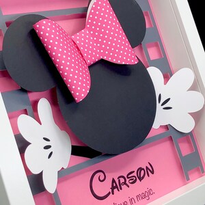 Personalized Minnie Mouse Nursery Name Art, Baby Girl Minnie Art ...