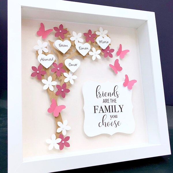 Personalized Family Tree Shadowbox - Etsy