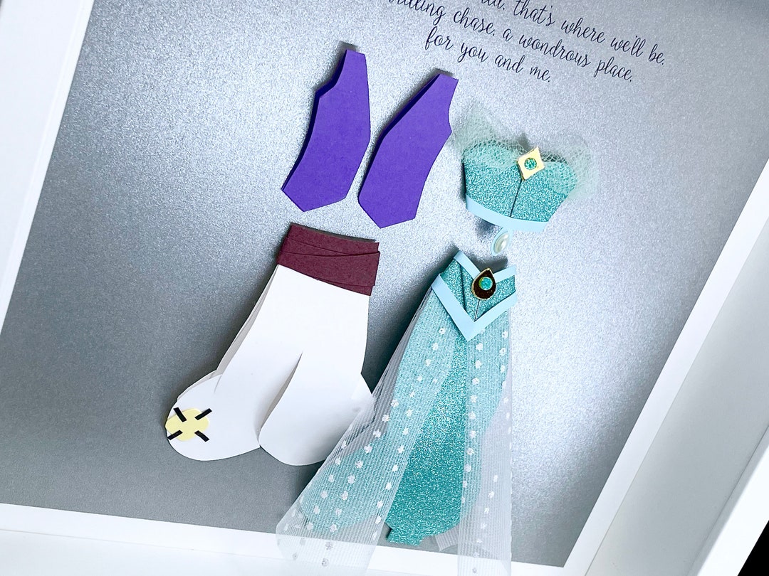 Aladdin Anniversary Gift, Jasmine and Prince Ali Wedding Gift, 1st ...