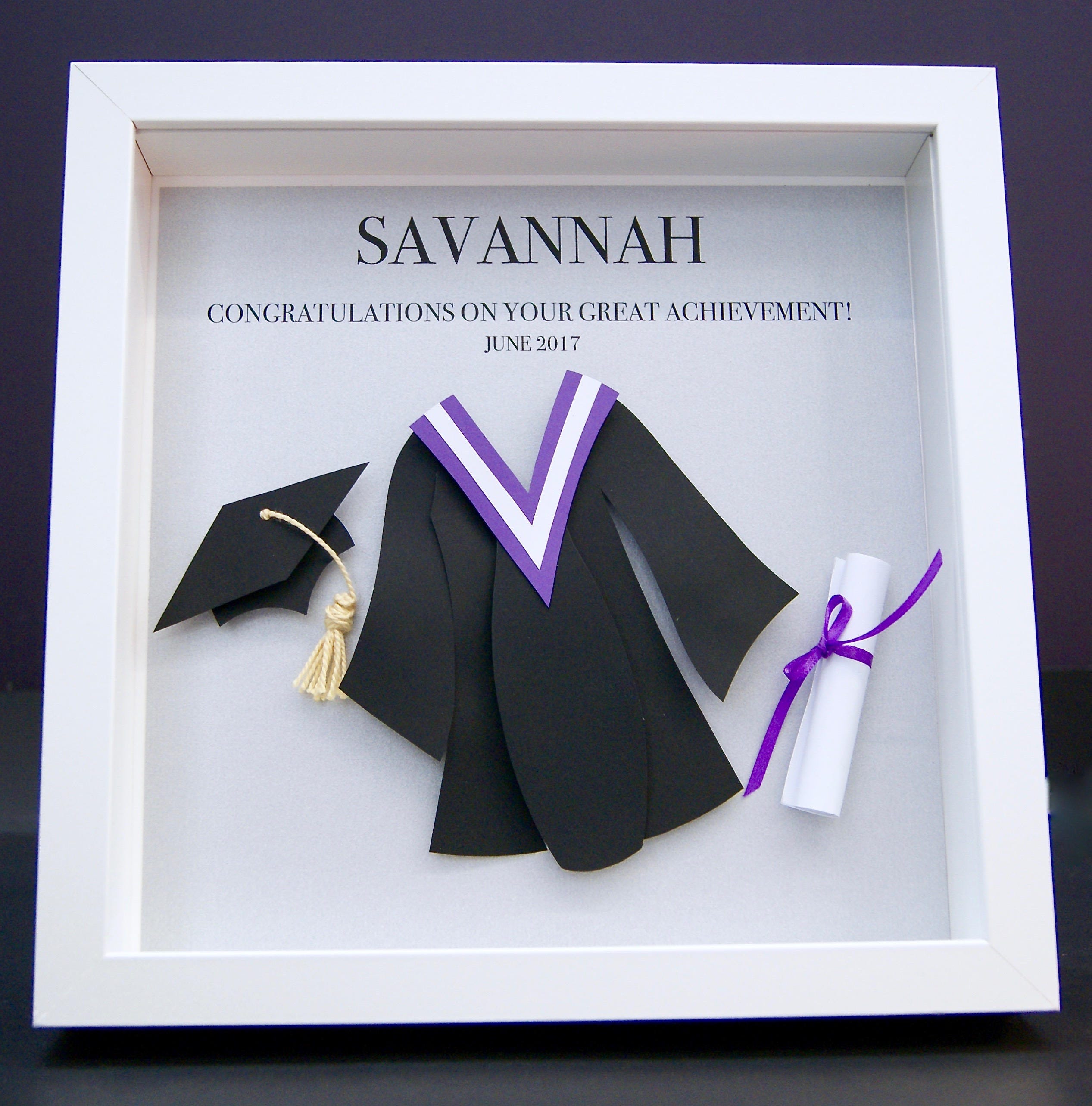 Personalized Graduation Gift Custom Frame With Paper - Etsy Canada