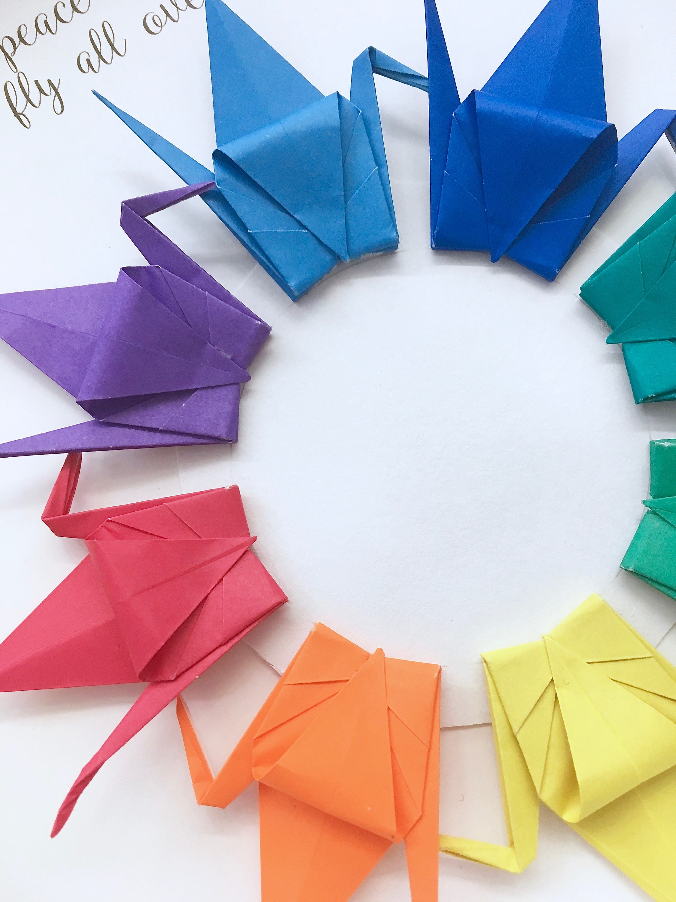 Personalized Name Frame With Paper Origami Japanese Cranes | Etsy Canada