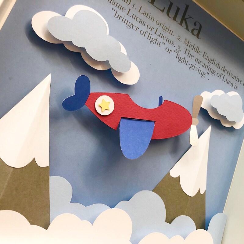 Airplane With Name - Etsy