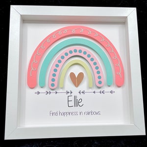 Adorable Baby Girl Boho Rainbow Frame | Perfect Baby Shower Gift Idea ...