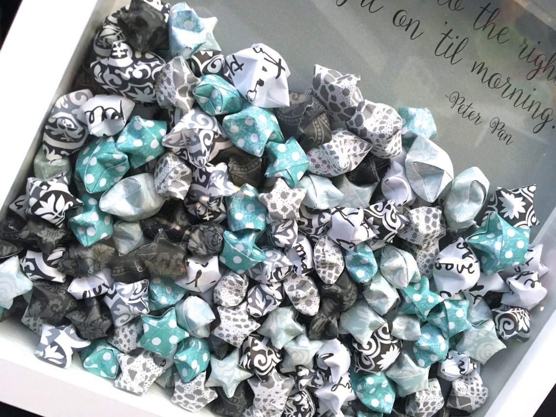 Baby Peter Pan Frame Lucky Stars Frame With Quote Shadowbox | Etsy