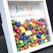 Personalized Name Frame of Paper Lucky Stars in Shadowbox , Custom Art ...