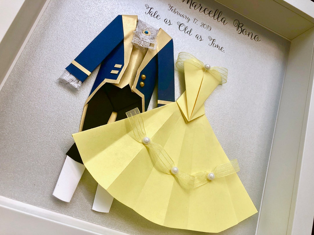 Beauty and the Beast Anniversary Gift, Beauty and the Beast Wedding ...