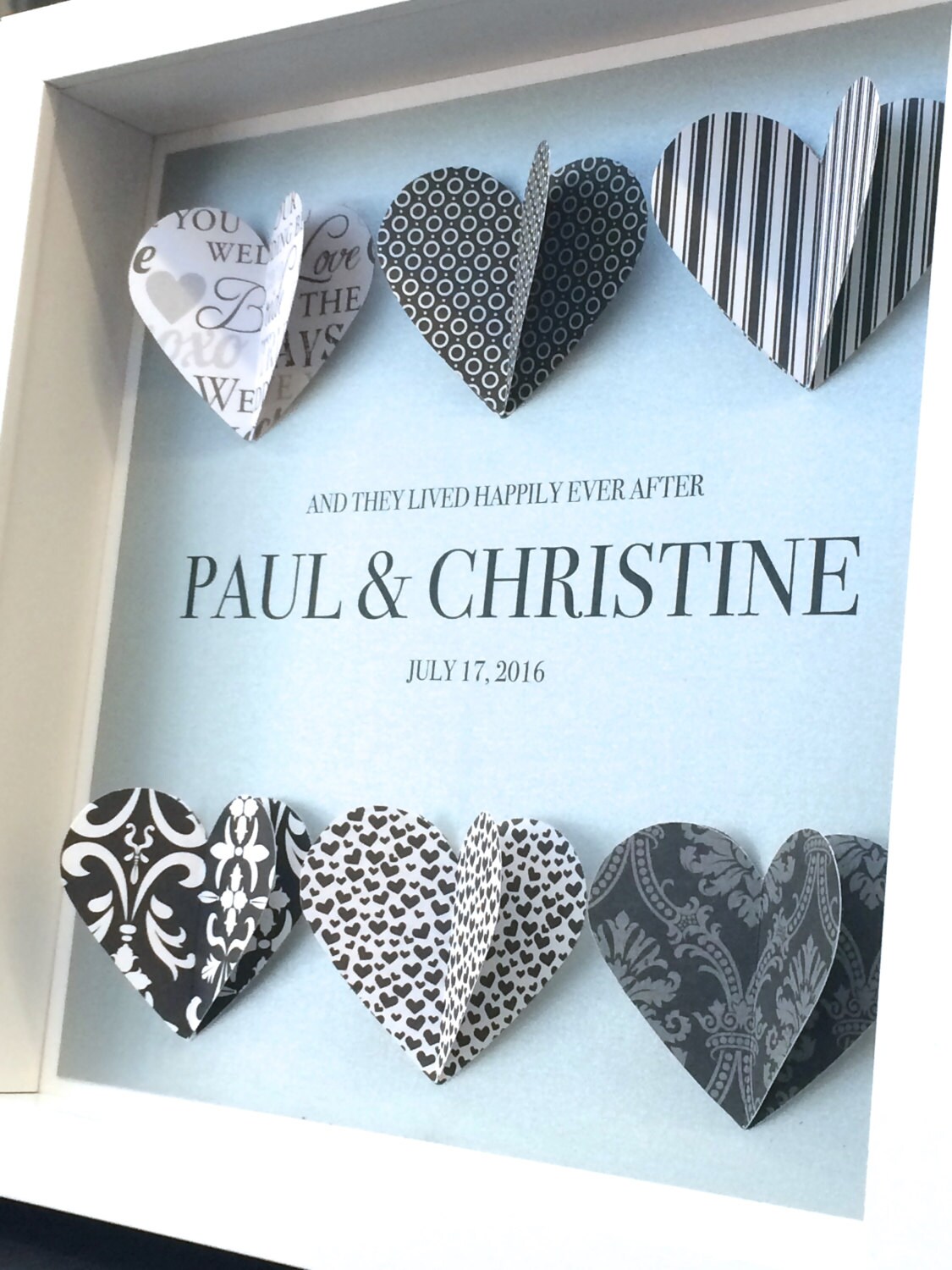 Custom Personalized Wedding Frame Engagement First - Etsy