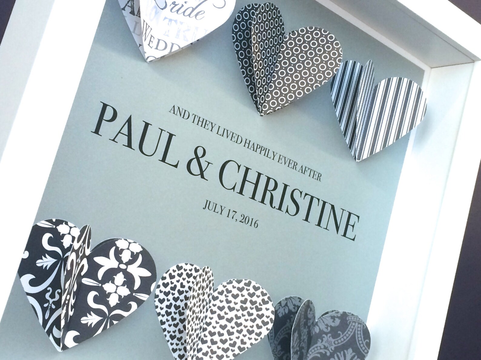 Custom Personalized Wedding Frame Engagement First - Etsy