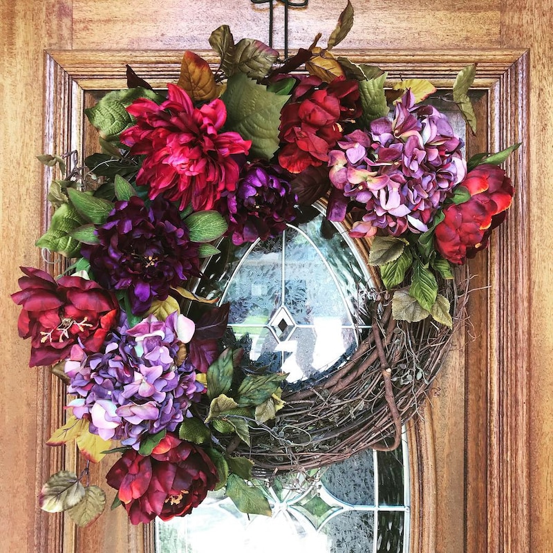 Purple Fall Wreath - Etsy