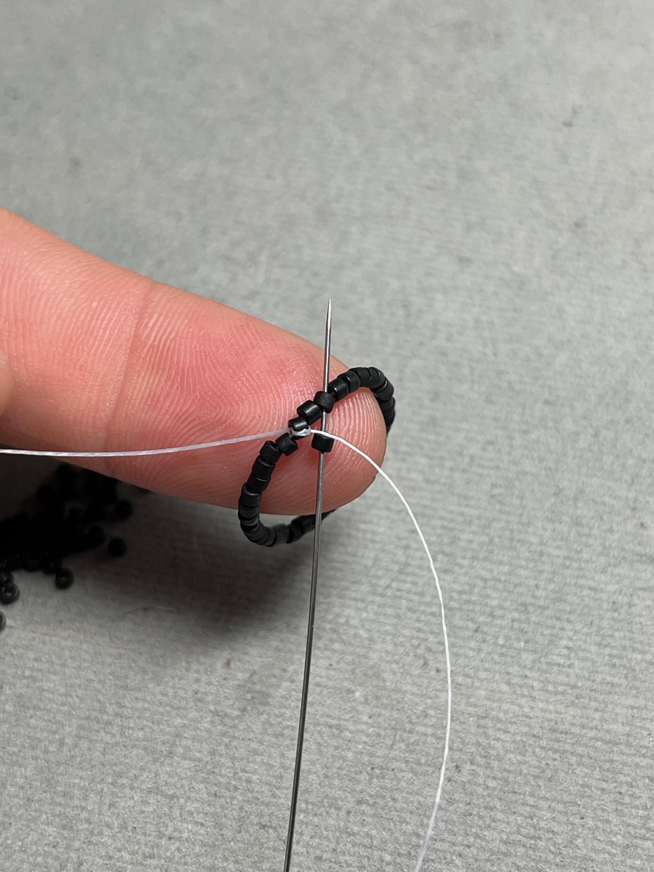 Mini Beaded Amulet Bag Pattern, Star Flower Pattern, Peyote Stitch ...