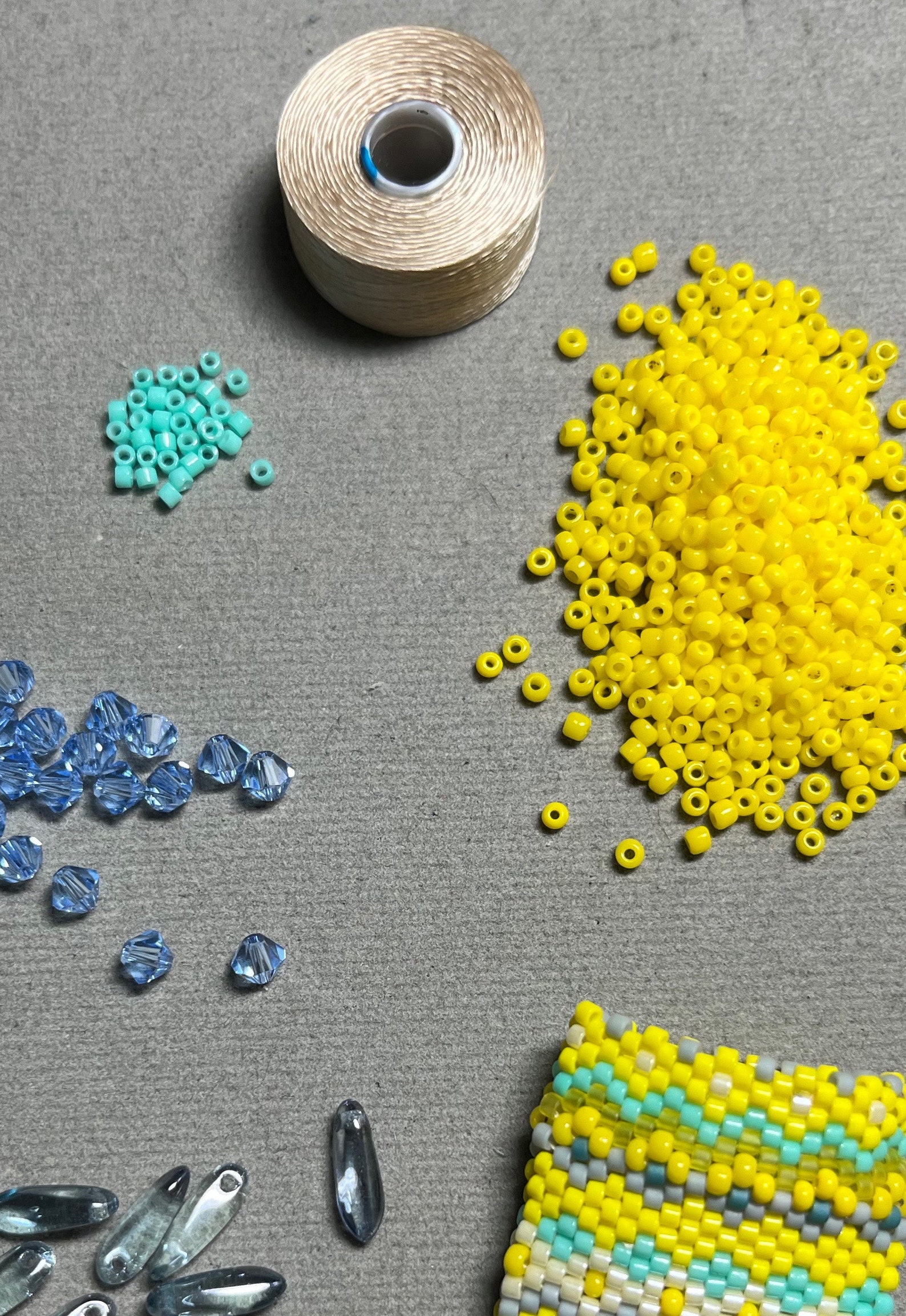 Beaded Amulet Bag Pattern, Springtime Sunshine Pattern, Peyote Stitch ...