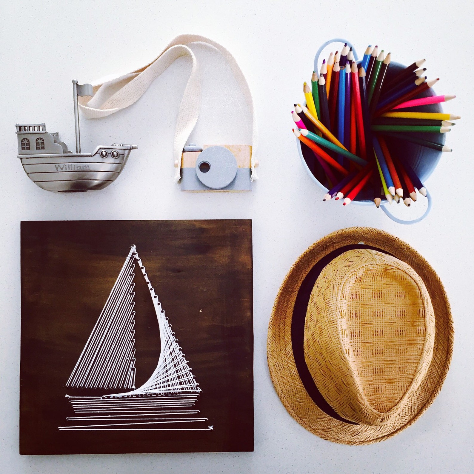 Nautical Wooden Sail Boat String Art Home Decor | Etsy