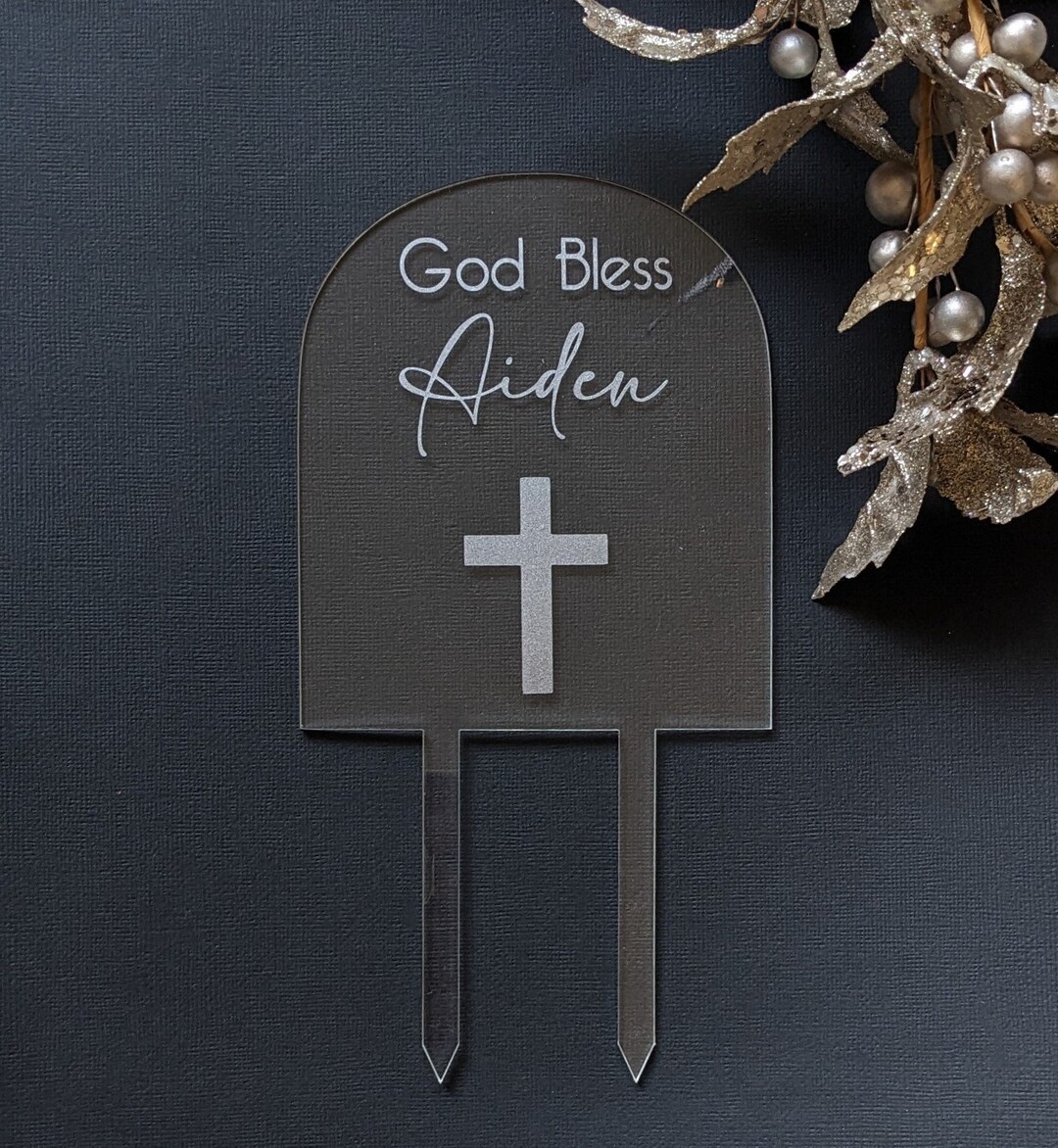 Religious Occasion Arch Cake Topper Personalised Acrylic Topper ...