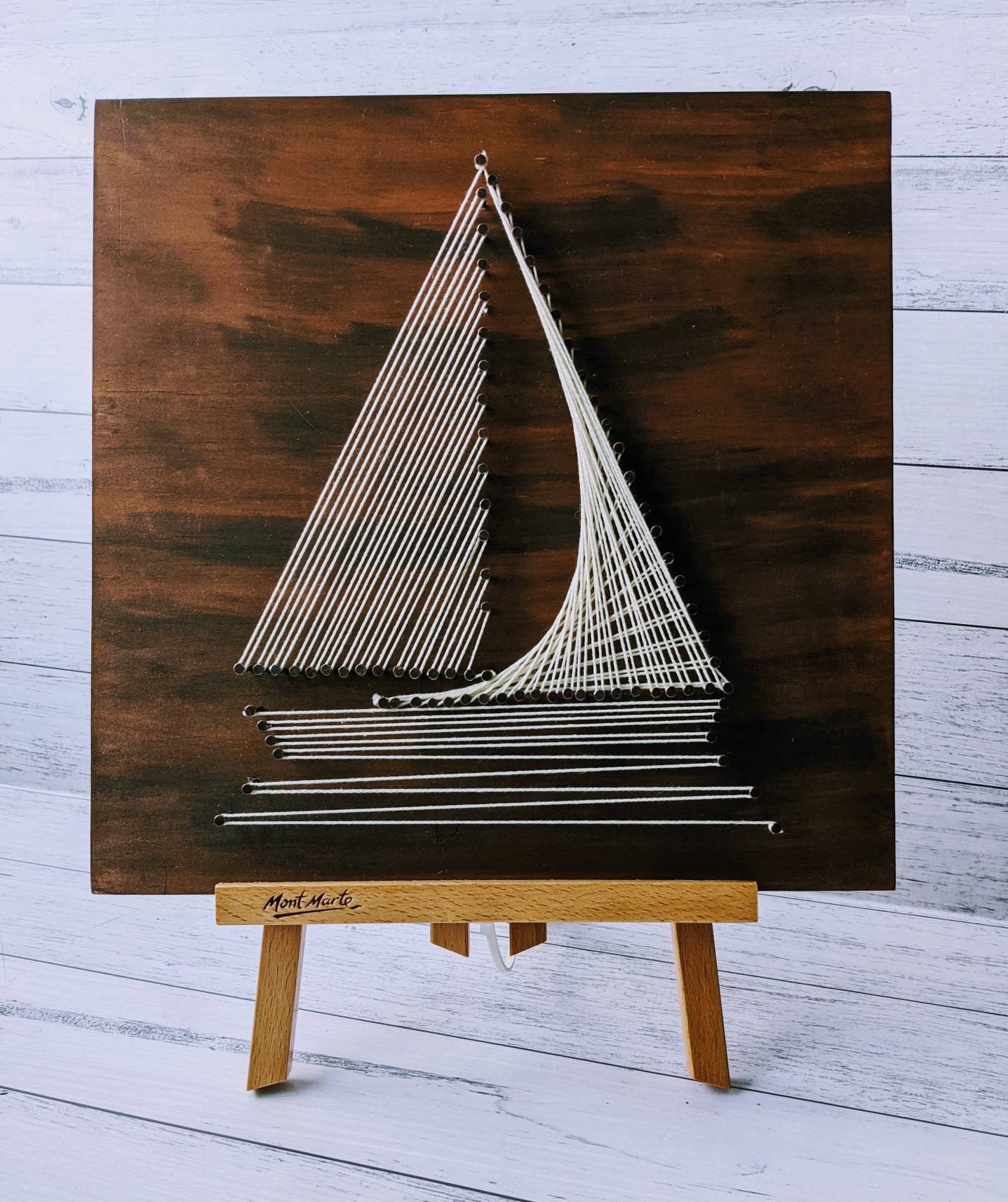 Nautical Wooden Sail Boat String Art Home Decor - Etsy 日本