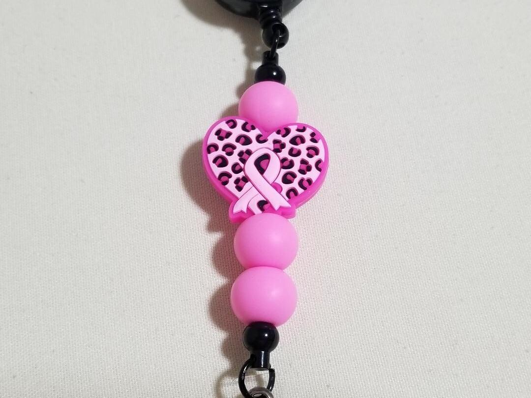 Pink Retractable Id Badge, Cute Pink Id Badge Holder, Work Badge Id ...