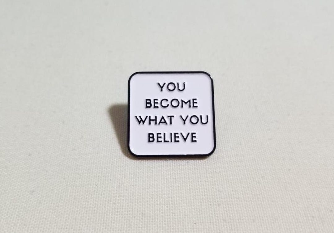 Believe in You Lapel Pin, Girl Brooch, Women Lapel Pin, Lapel Pin, Hat ...
