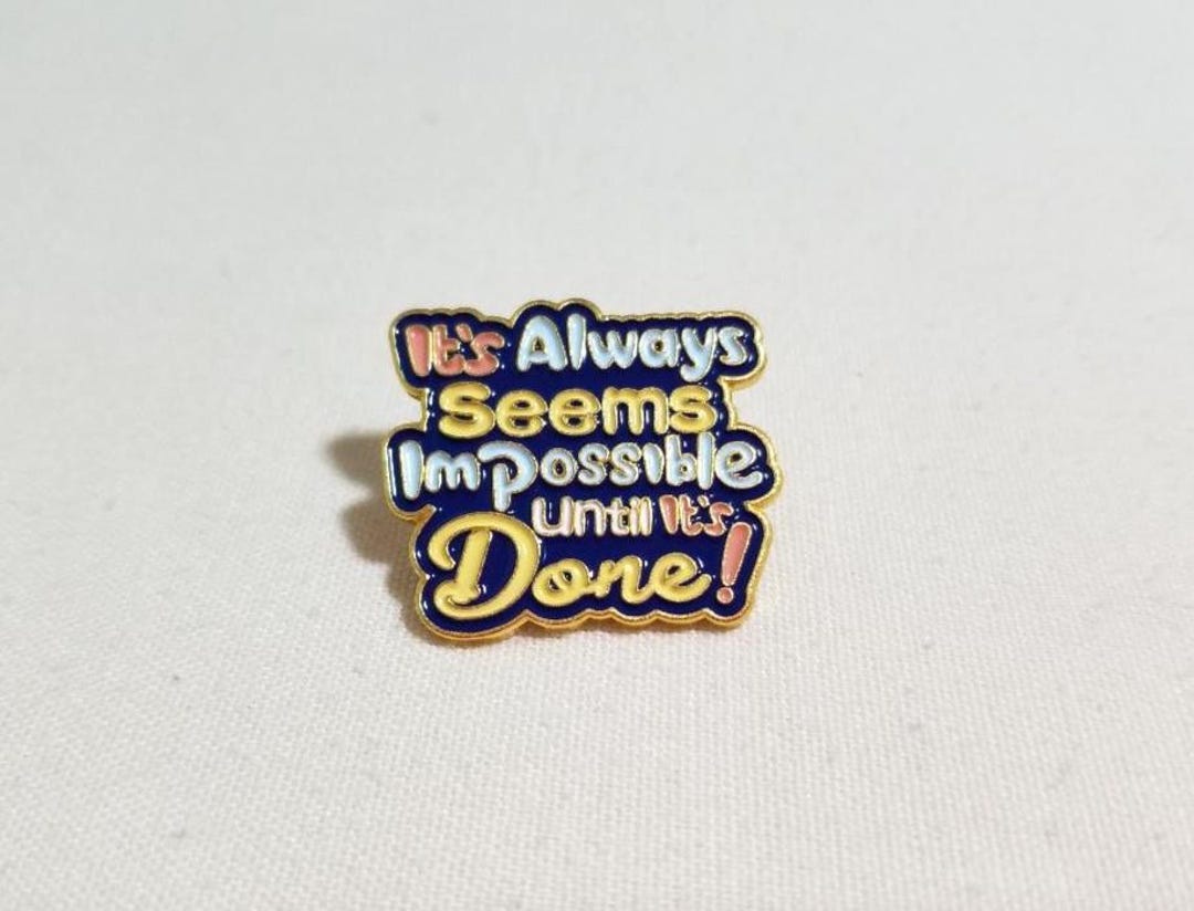 Words Lapel Pin, Quote Lapel Pin, Cute Words Lapel Pin, Words Hat Pin ...