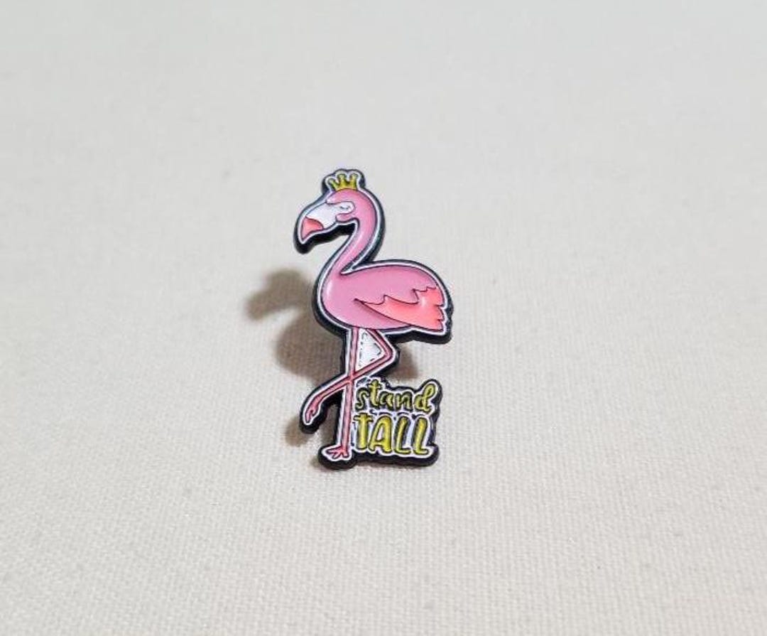 Pink Flamingo Lapel Pin, Beach Lapel Pin, Flamingo Brooch, Beach Brooch ...