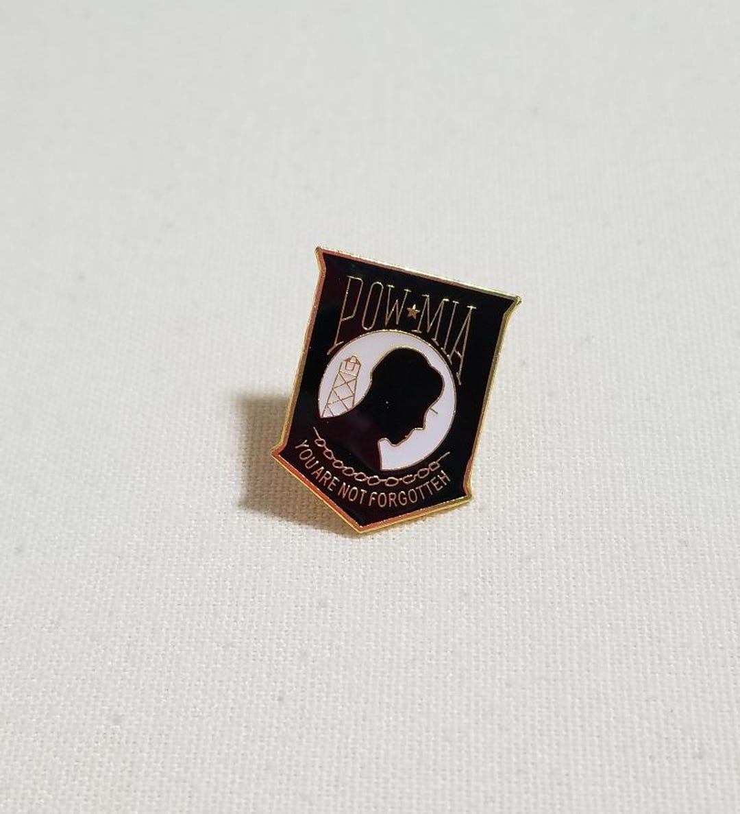 Pow/mia Lapel Pin, POW/MIA Black Flag Lapel Pin, Lapel Pin, Pow Pin ...