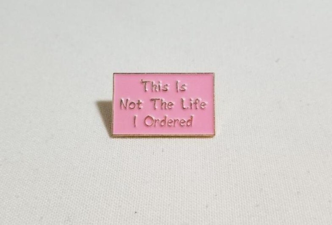 Words Lapel Pin, Quote Lapel Pin, Cute Words Lapel Pin, Words Hat Pin ...