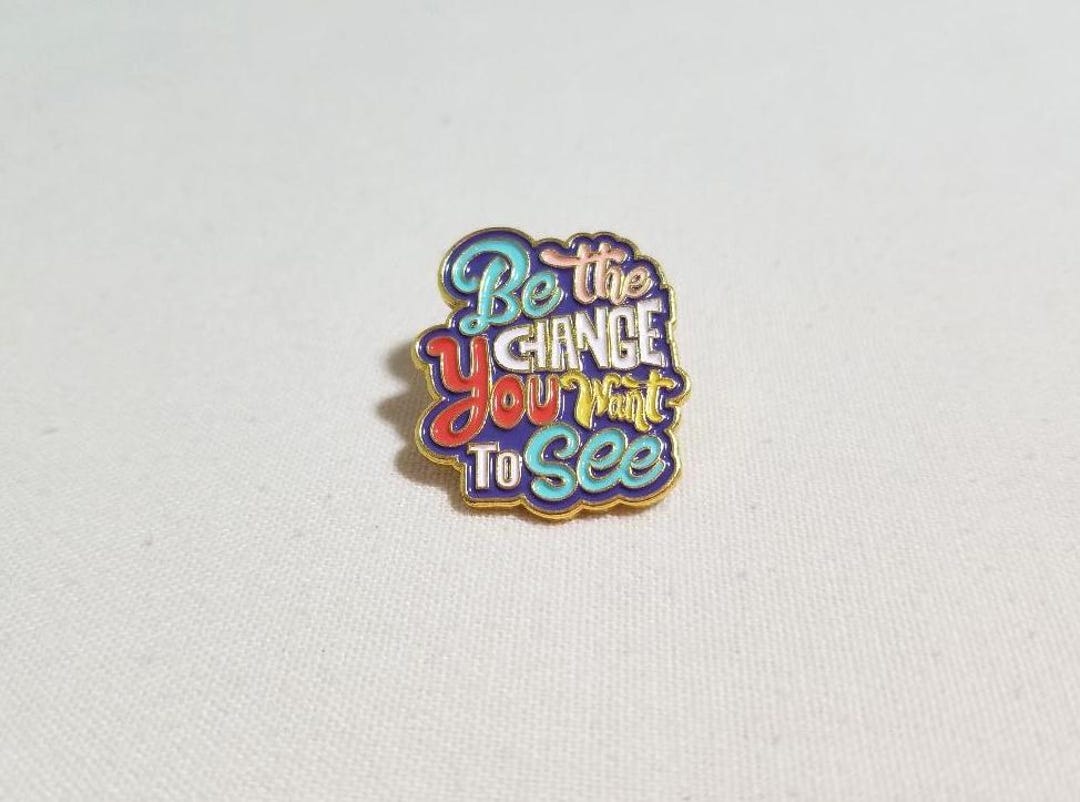 Believe in You Lapel Pin, Girl Brooch, Women Lapel Pin, Lapel Pin, Hat ...