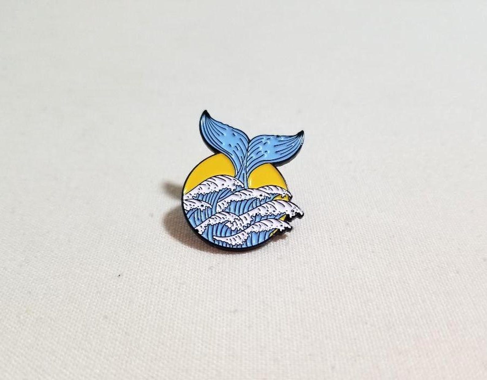 Mermaid Tail Lapel Pin, Beach Lapel Pin, Mermaid Brooch, Beach Brooch ...