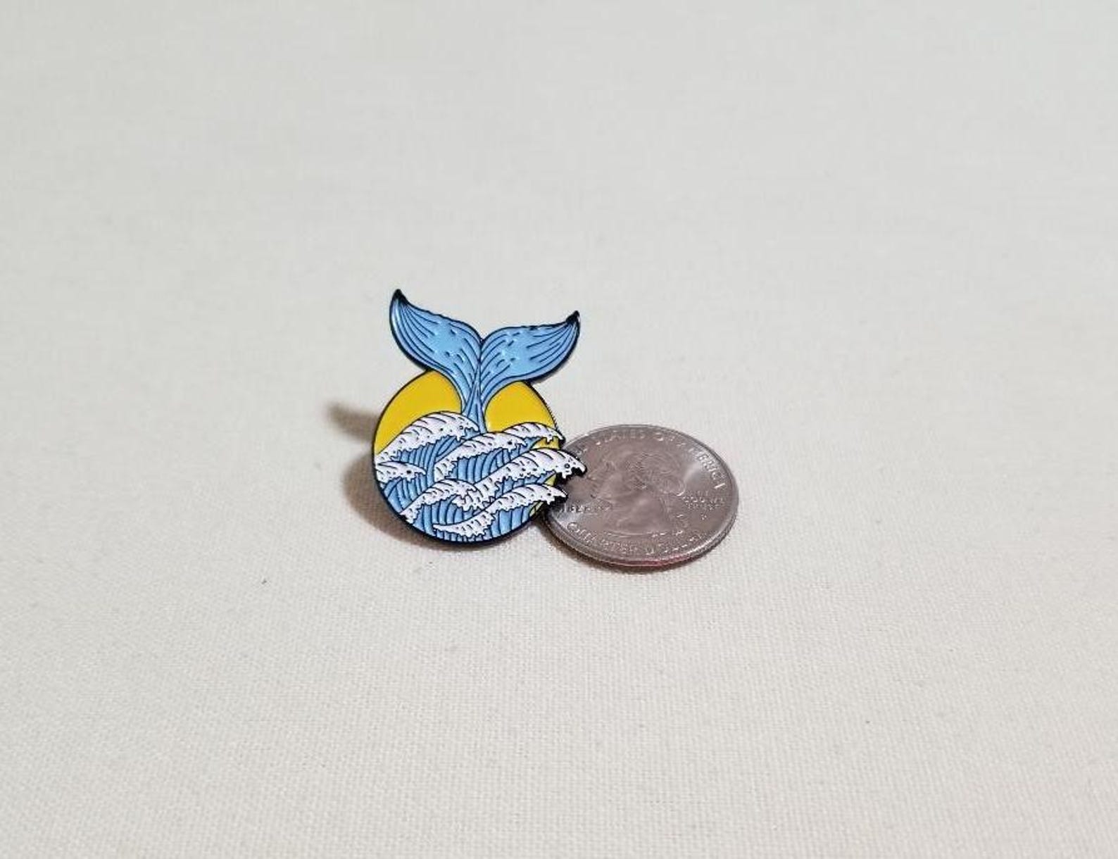 Mermaid Tail Lapel Pin, Beach Lapel Pin, Mermaid Brooch, Beach Brooch ...