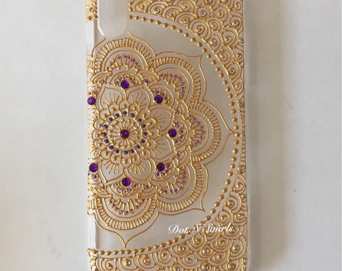I Phone 7/7 Plus/8/8plus/iphone X Case Designed With Henna - Etsy