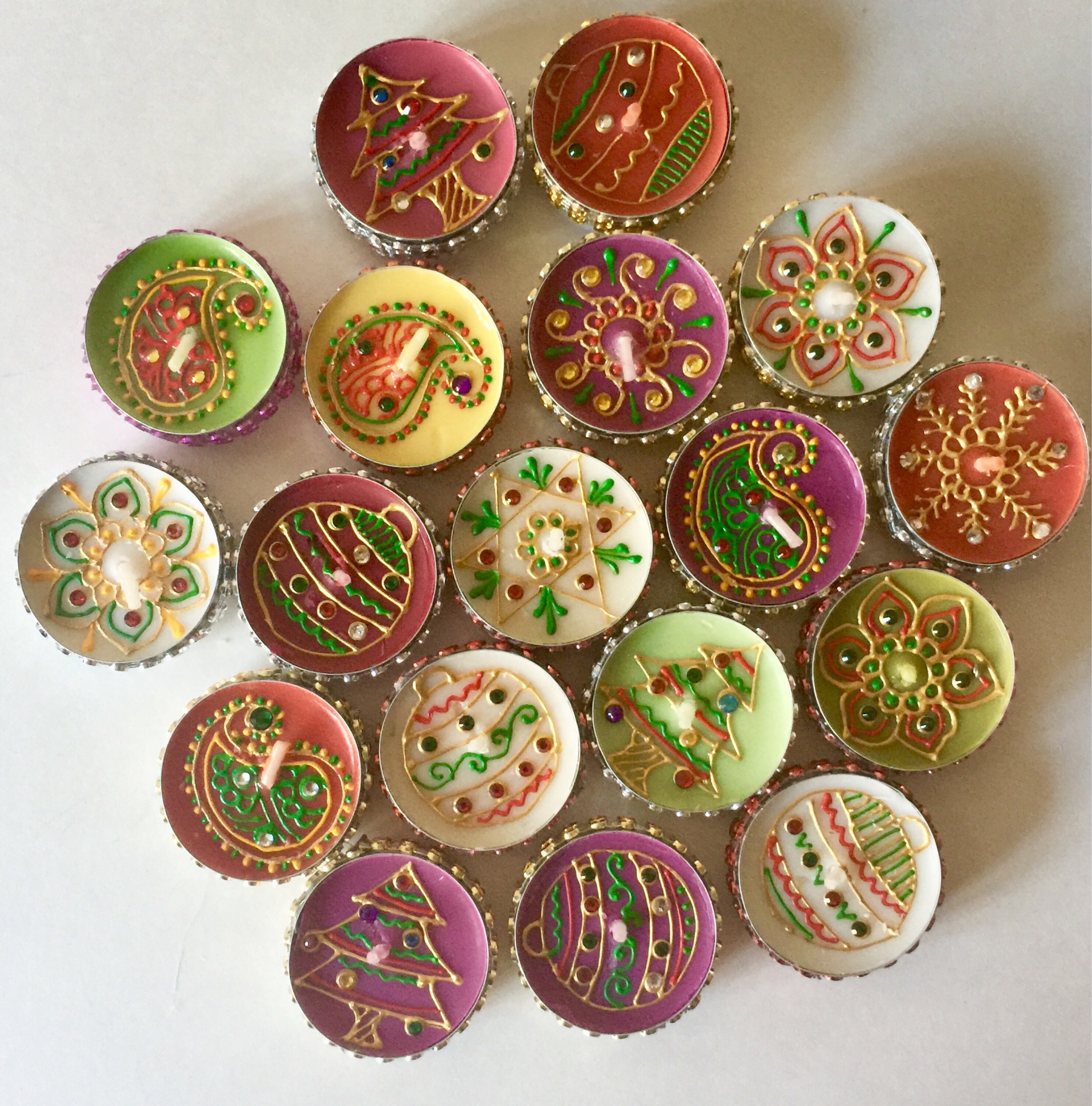 Set of 6, Scented Tea Lights/ Wedding Decor/ Home Decor /christmas ...