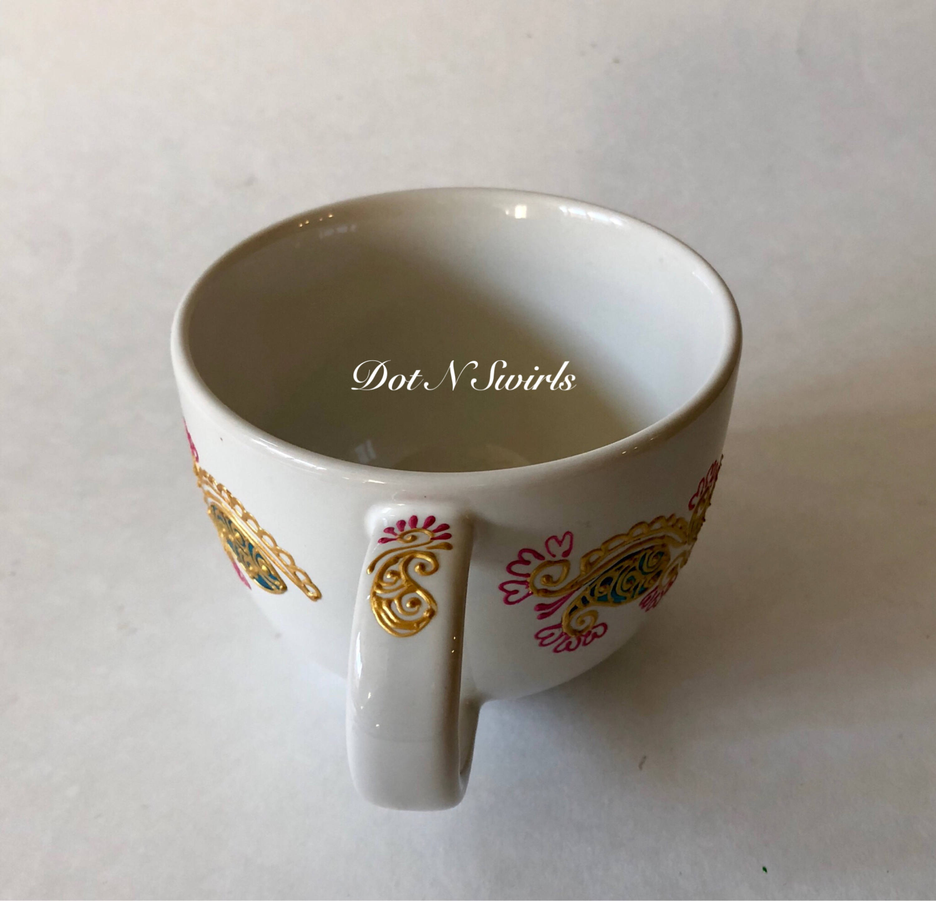 14oz coffee mug/tea mug/ henna coffee mug/holiday gift/soup | Etsy