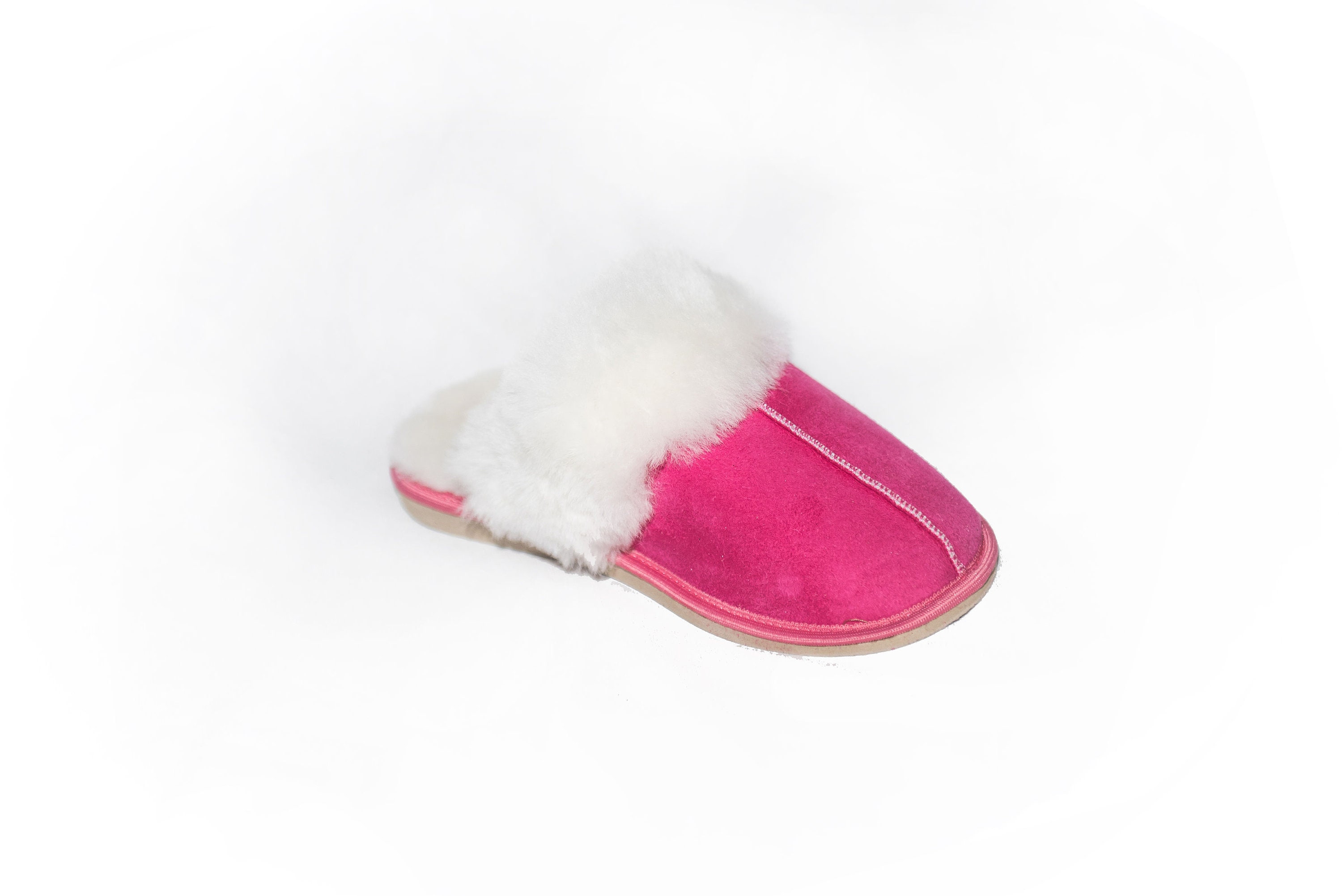 Womens Wool Shearing Pink Sheepskin Slippers! - Etsy